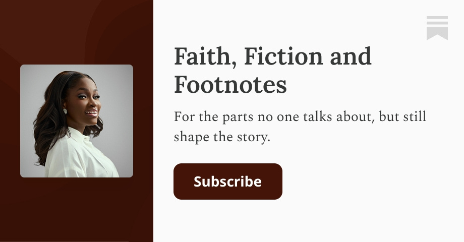 Faith in Fiction | Bisola Badejo | Substack
