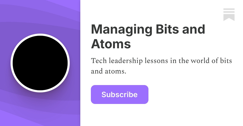 Managing Bits and Atoms | Zheng Hao Tan | Substack