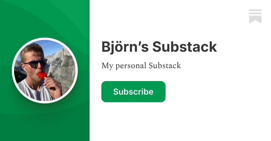 Björn’s Substack | Björn Andrén | Substack