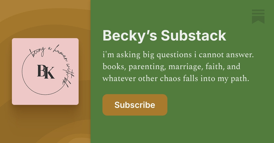 Becky’s Substack | Substack