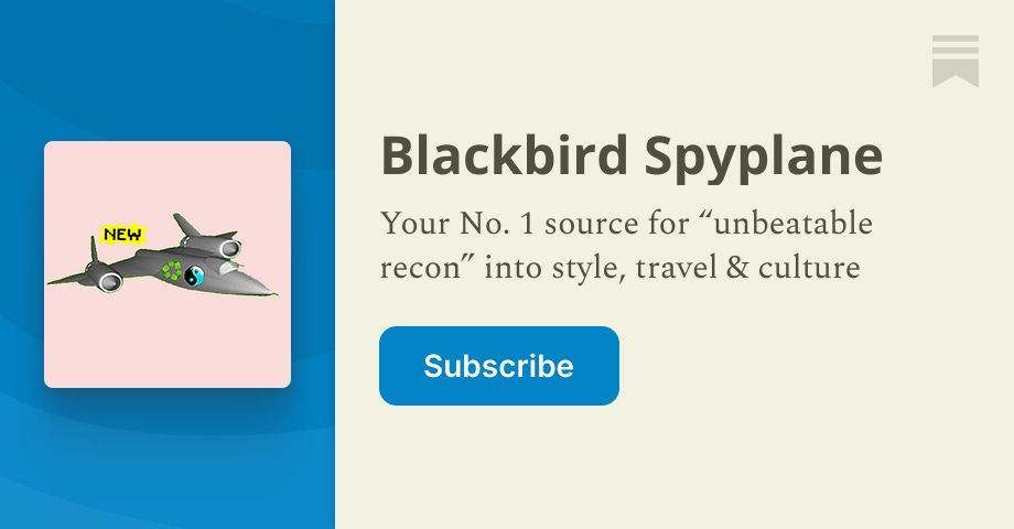 Blackbird Spyplane | Substack