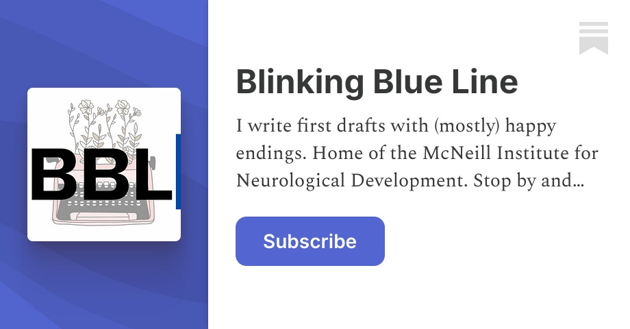 Blinking Blue Line | Sara Dietz | Substack