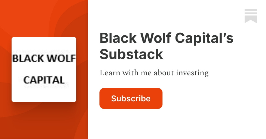 Black Wolf Capital’s Substack | Substack