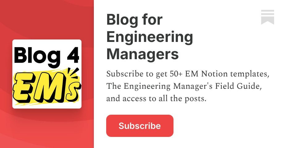 Blog for Engineering Managers | Stephane Moreau | Substack