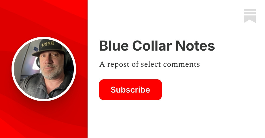 Blue Collar Notes | Rory Hester | Substack