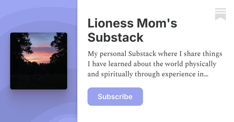 Lioness Mom's Substack | Substack