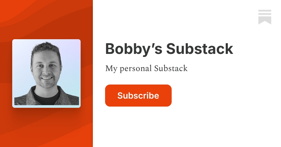 Bobby’s Substack | Bobby Redfern | Substack
