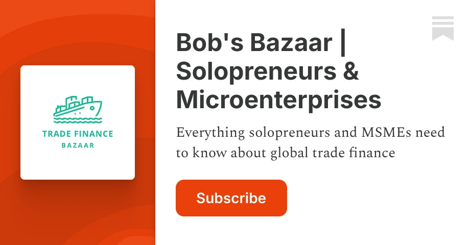 Bob's Bazaar | Solopreneurs & Microenterprises | Bob Ryker | Substack