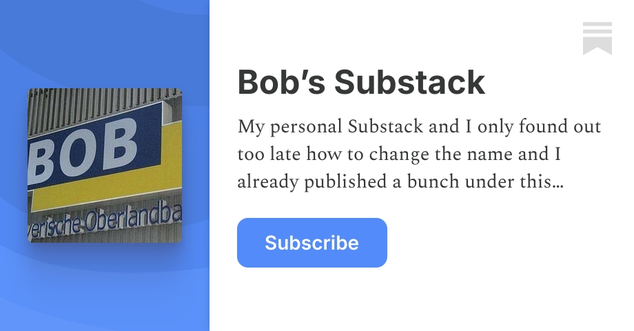 Bob’s Substack | Bob Timmermann | Substack