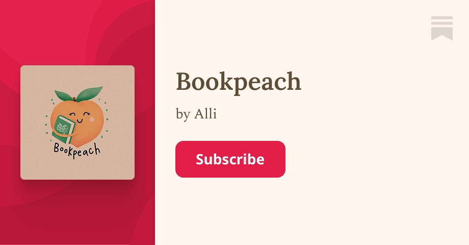 Bookpeach | Allison Gordon | Substack