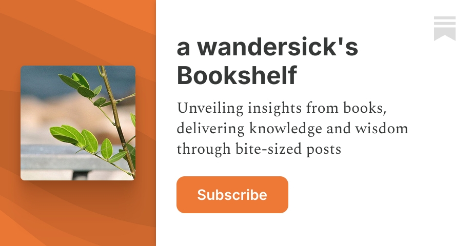 a wandersick's Bookshelf | Substack