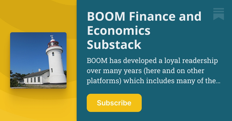 BOOM Finance and Economics Substack | Dr Gerry | Substack
