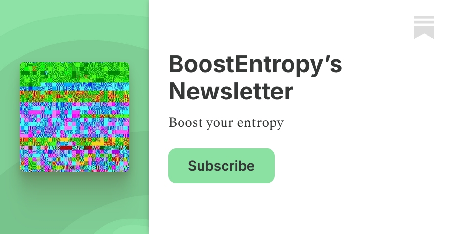 Cool Stuff (25 mar 2024) - by Boost Entropy