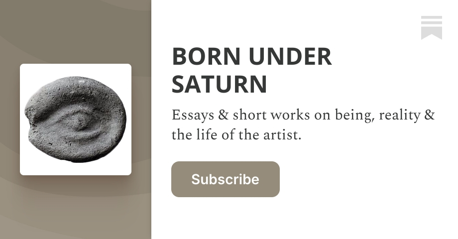 BORN UNDER SATURN | Shaye Easton | Substack