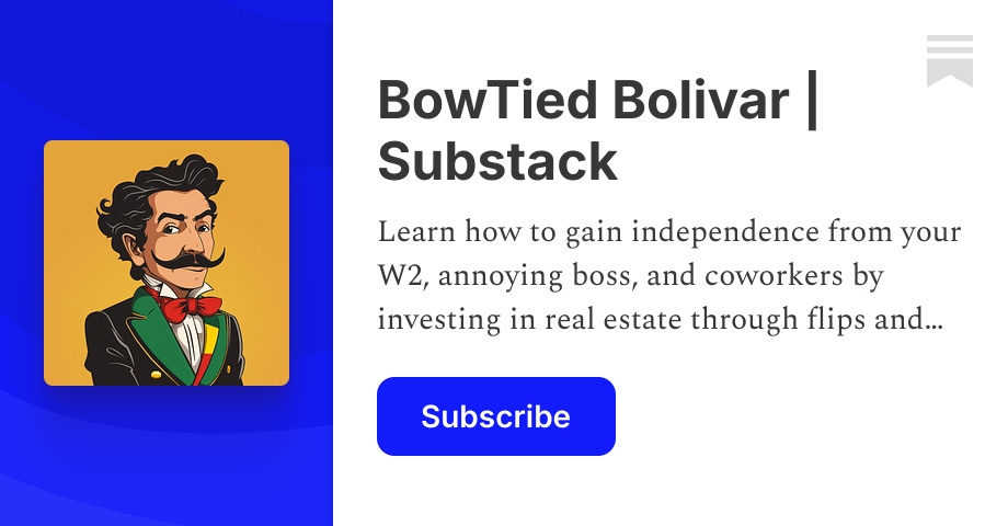 BowTied Bolivar | Substack | Substack