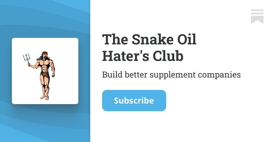 The Snake Oil Hater's Club | Substack