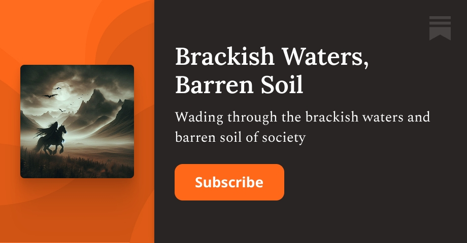 Brackish Waters, Barren Soil | Rohan Ghostwind | Substack