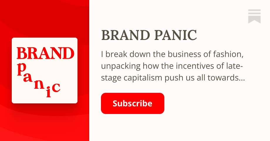 BRAND PANIC | Devon Rule | Substack