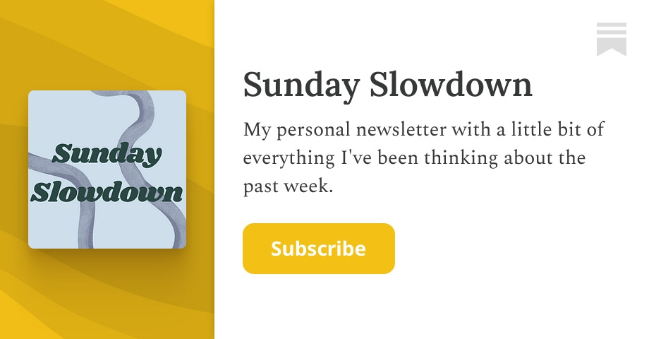 Sunday Slowdown | Breanna Ruby | Substack