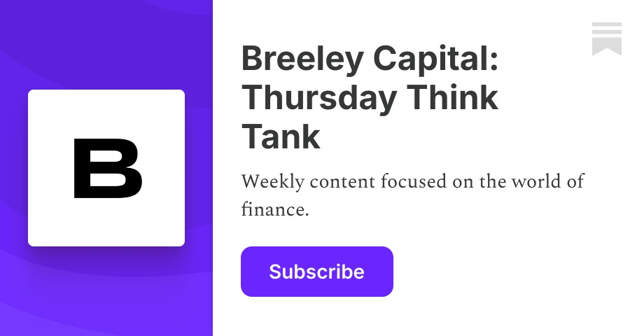 Breeley Capital: Thursday Think Tank | Substack