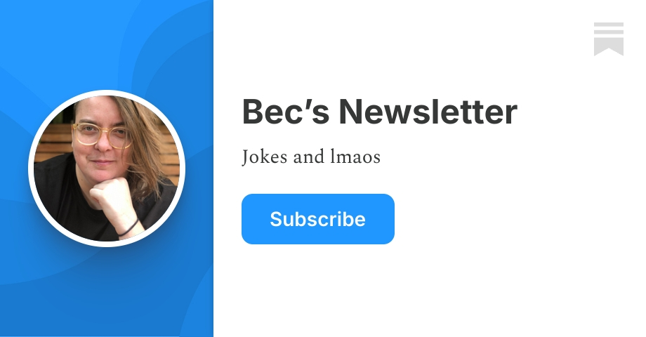 Bec’s Newsletter | Bec Shaw | Substack