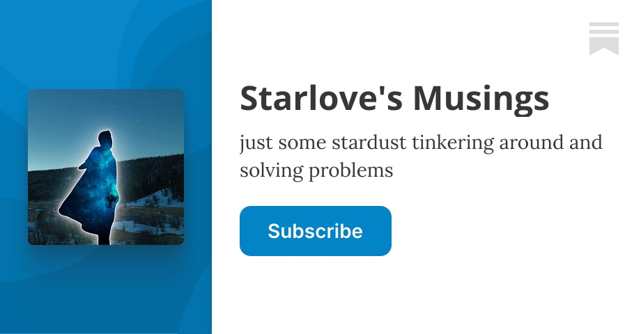 Starlove's Musings | Bruce Starlove | Substack