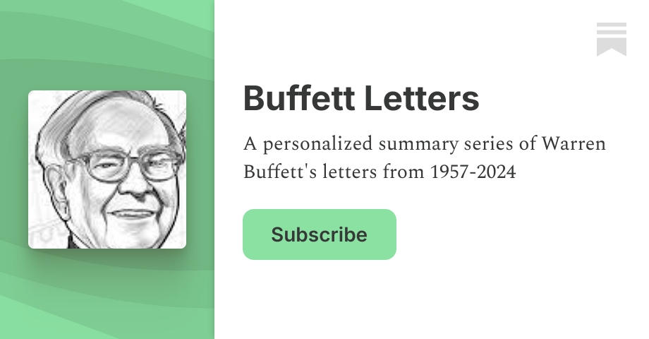 Exploring Buffett's Wisdom - One Letter at a Time