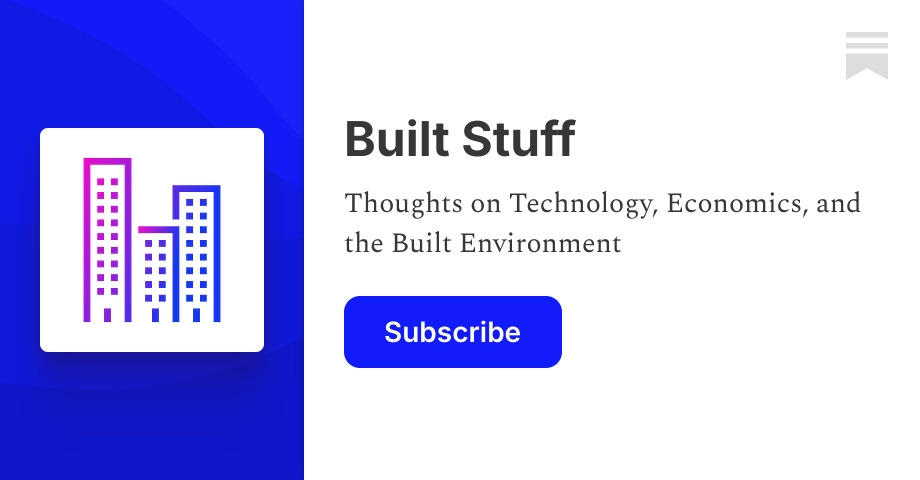 Built Stuff | William Wong | Substack