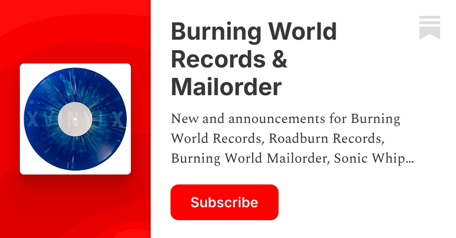 Burning World Records & Mailorder | Jurgen van den Brand | Substack