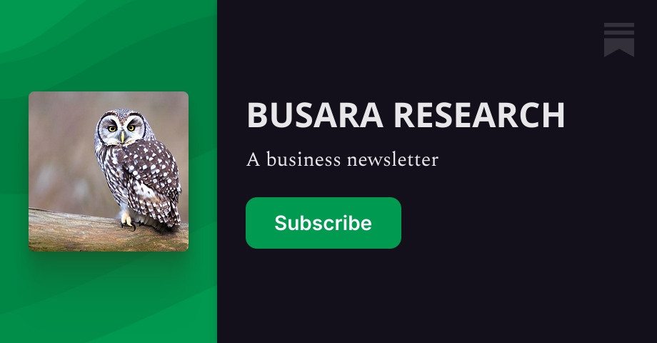 BUSARA RESEARCH | Substack