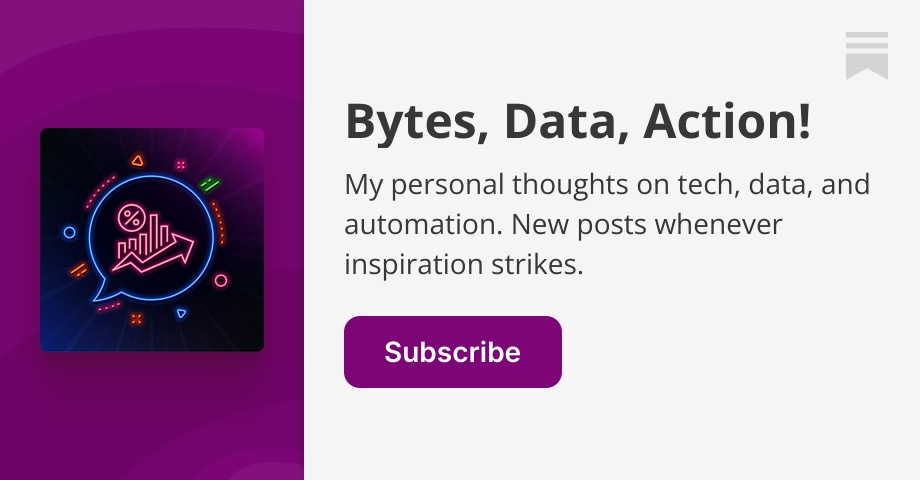 Bytes, Data, Action! | Blake Burch | Substack