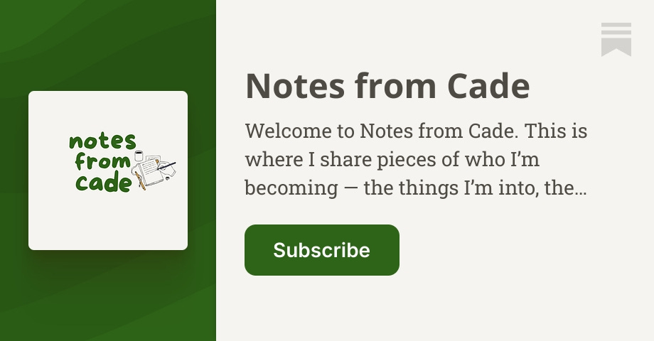 Over a Cup of Coffee | Cade Whitman | Substack
