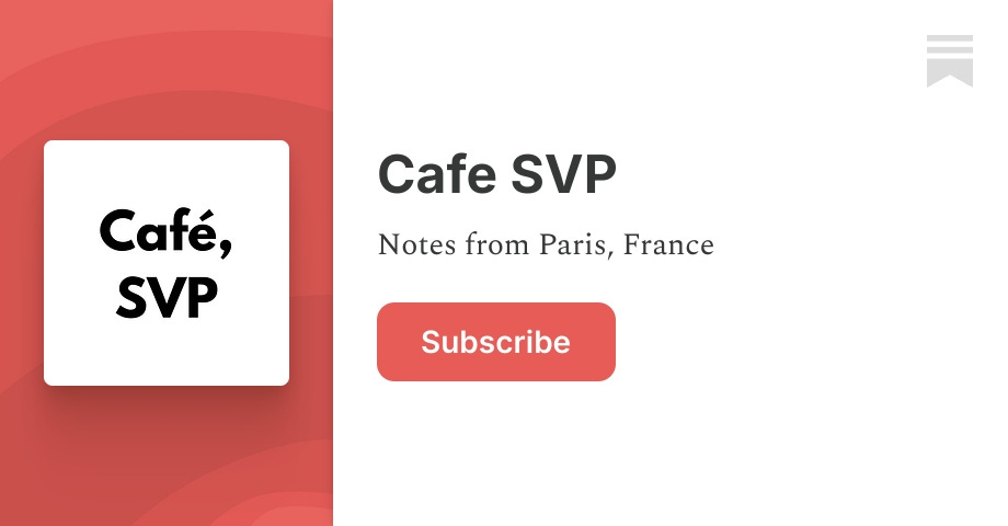 Cafe SVP | Madeleine Rothery | Substack