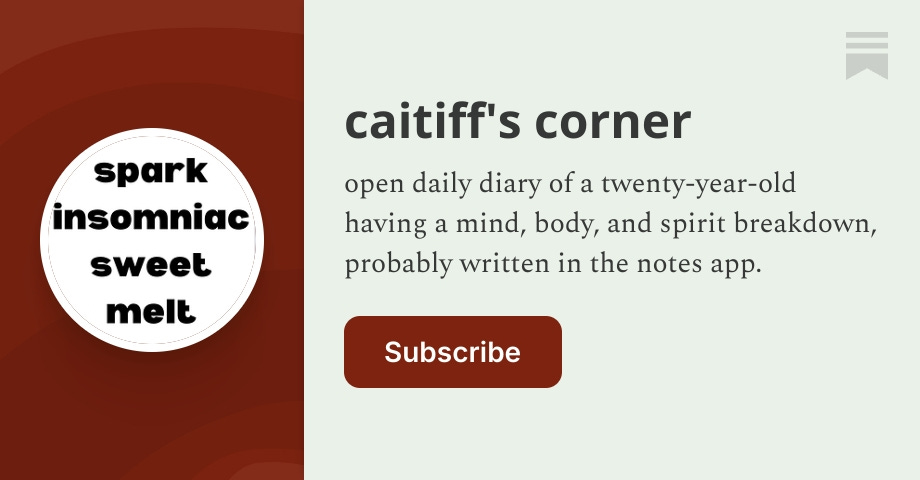 caitiff's corner | Substack