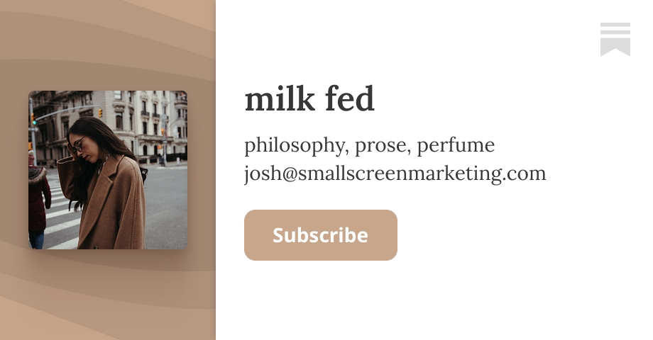 milk fed | caitlyn | Substack