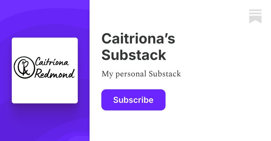 Caitriona’s Substack | Caitriona Redmond | Substack