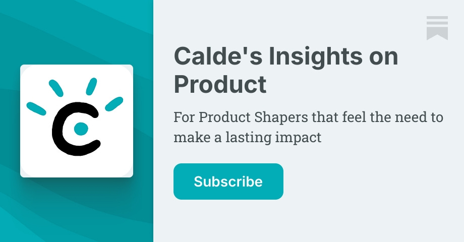 Calde's Insights on Product | Damian Calderon | Substack