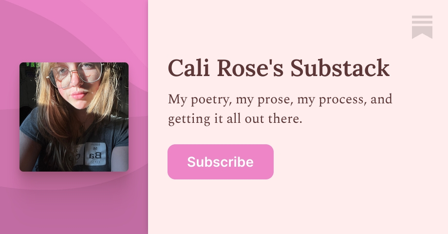 English 105 - by Cali Rose Karstad - Cali Rose's Substack