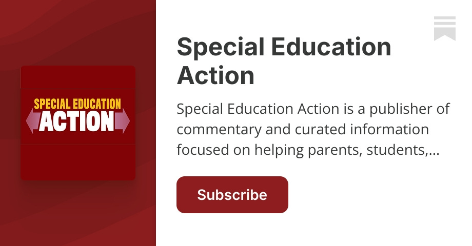 Special Education Action | Callie Oettinger | Substack