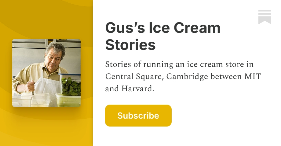 Gus’s Ice Cream Stories | Gus Rancatore | Substack