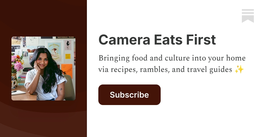 Camera Eats First | Shruti Thundiyil | Substack