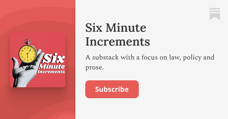 Six Minute Increments | Substack