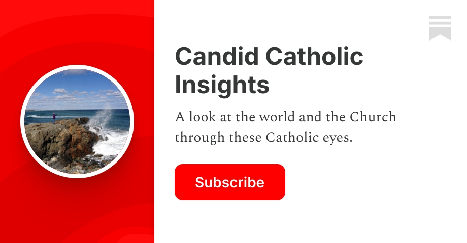 A look at the world and the Church through these Catholic eyes.