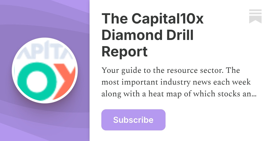 The Capital10x Diamond Drill Report | Capital10x Drill Report | Substack