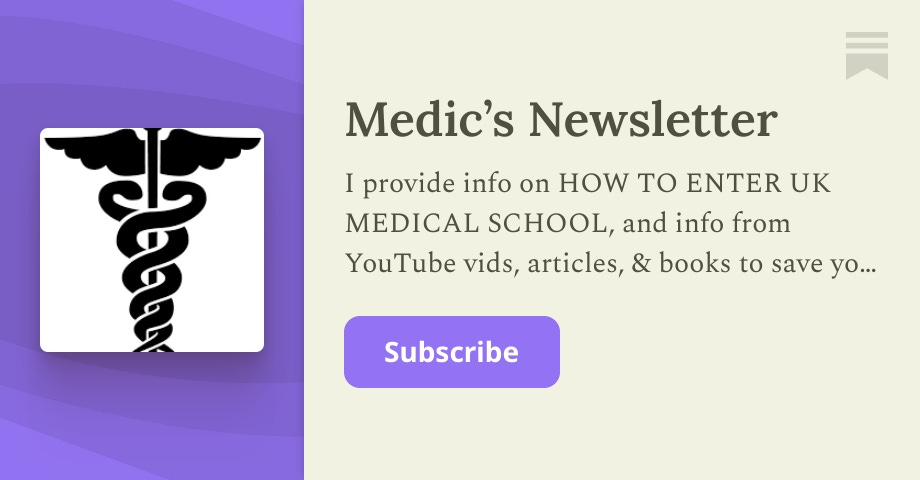 Medic’s Newsletter | Just a Medic | Substack