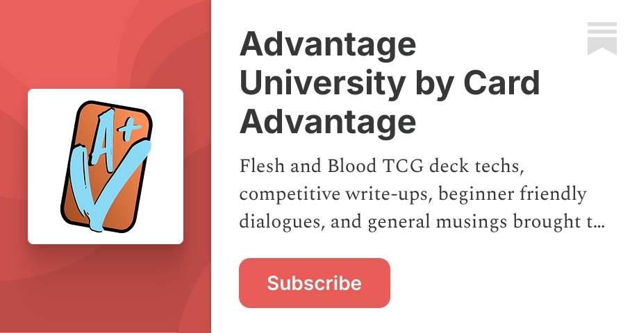 Advantage University by Card Advantage | Substack