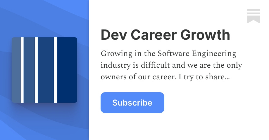 Dev Career Growth | Alfonso Graziano | Substack