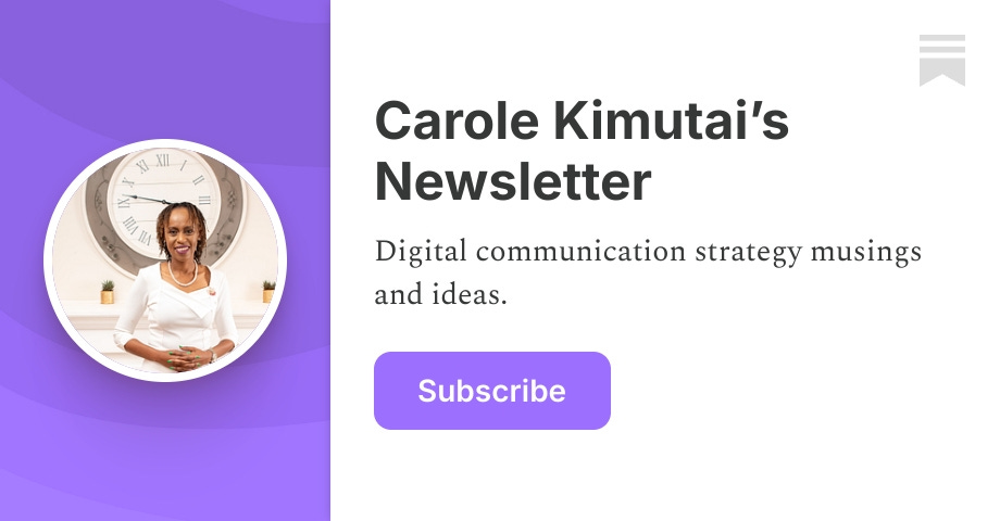 Carole Kimutai’s Newsletter | Substack