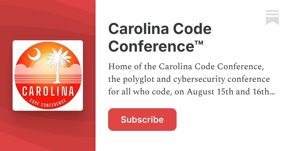 Carolina Code Conference™ | Barry Jones | Substack