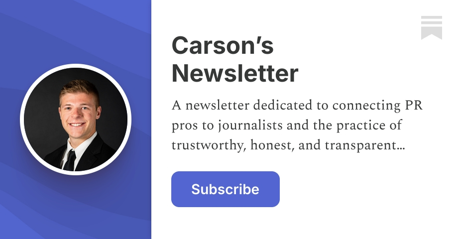 Carson’s Newsletter | Carson Kunnen | Substack